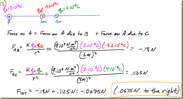 Electrostatics Sample Problems - Regents Physics